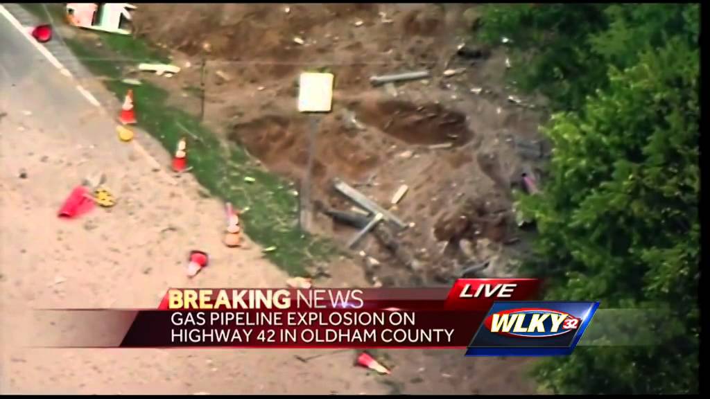 Crews at scene of gas pipeline explosion in Oldham County - YouTube
