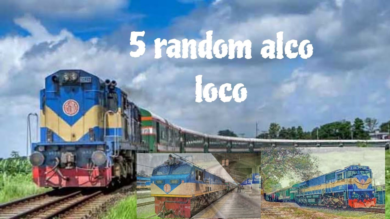 Random broadgauge and alco loco high speed train video ।। 3 in 1 ...