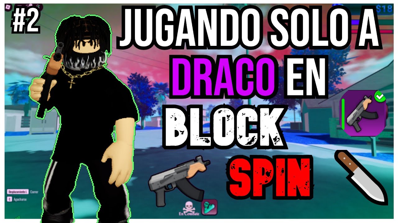 😲JUGUE SOLO CON DRACO EN ESTE SERVIDOR DE BlockSpin 🔪 Y ESTE FUE EL ...