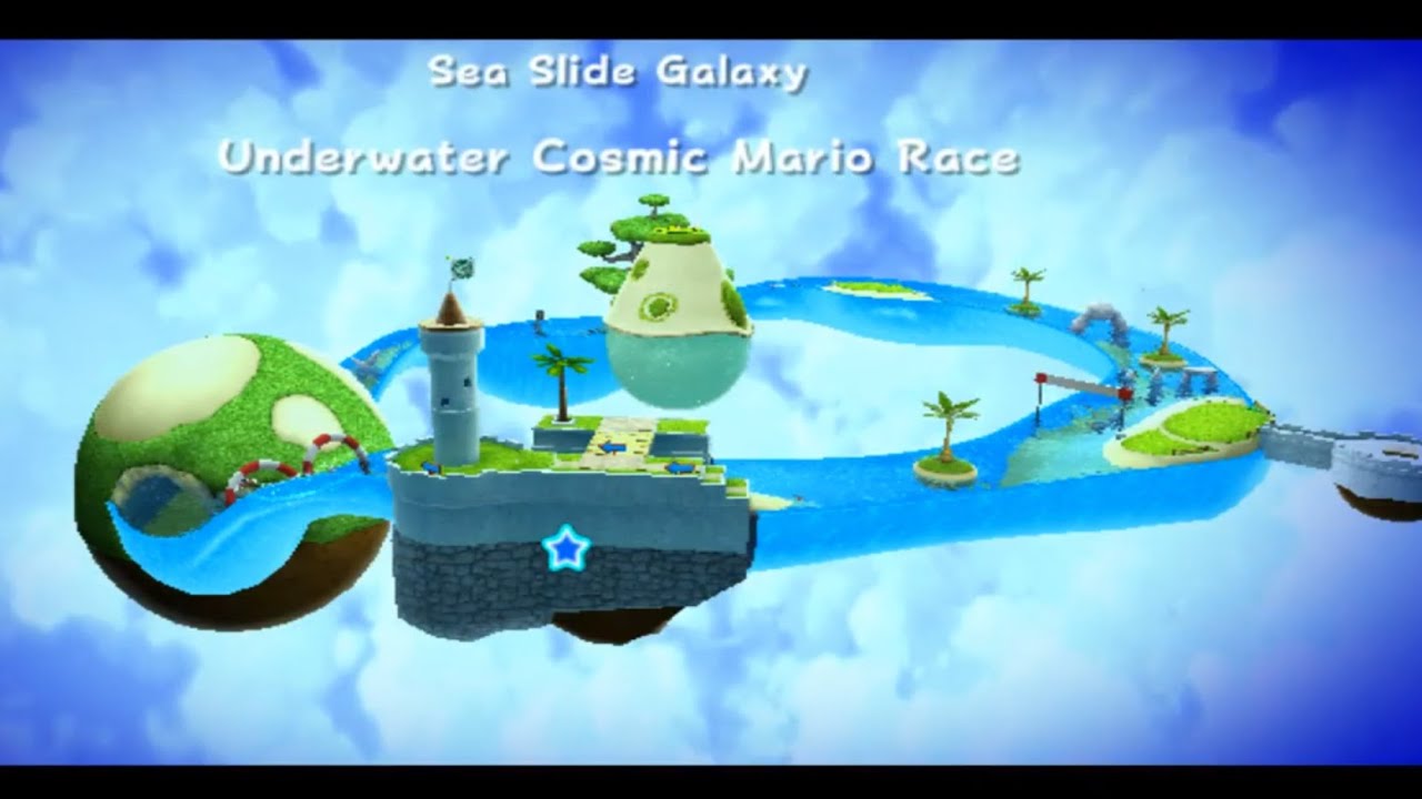 Underwater Cosmic Mario Race. Super Mario Galaxy. Pt.60 Longplay - YouTube
