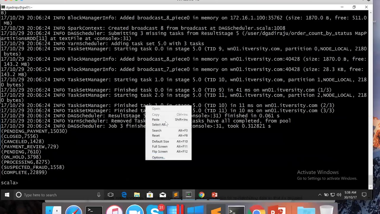 28 Apache Spark Core Apis Save Rdd In Text File Format Youtube