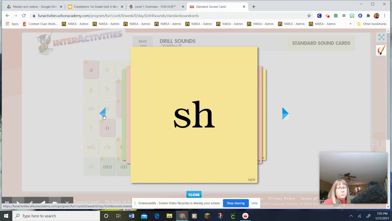 Fundations Level 1 Unit 6 Week 2 Day 5 Drill SOund - YouTube