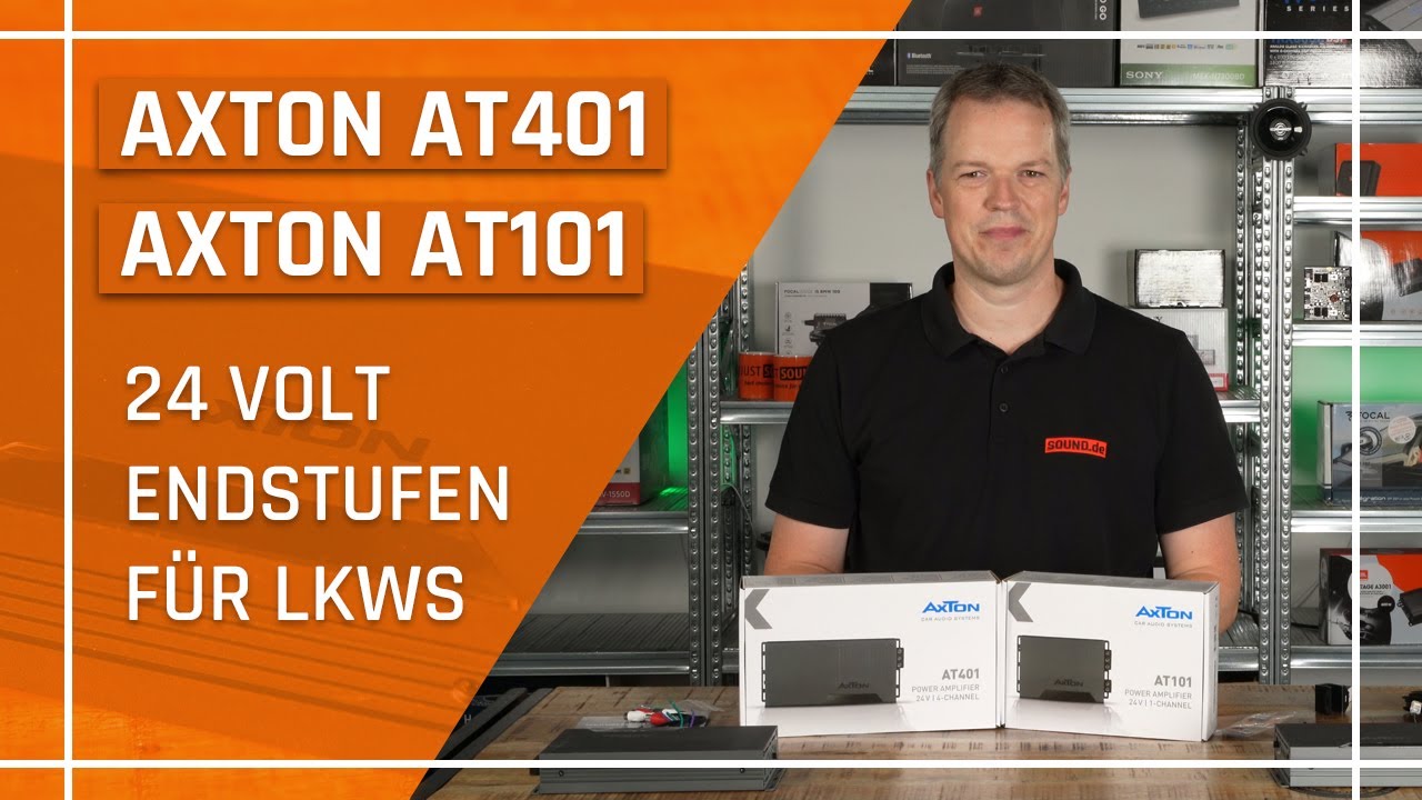 Axton AT401 und AT101 - 24 Volt Endstufen für LKW - YouTube