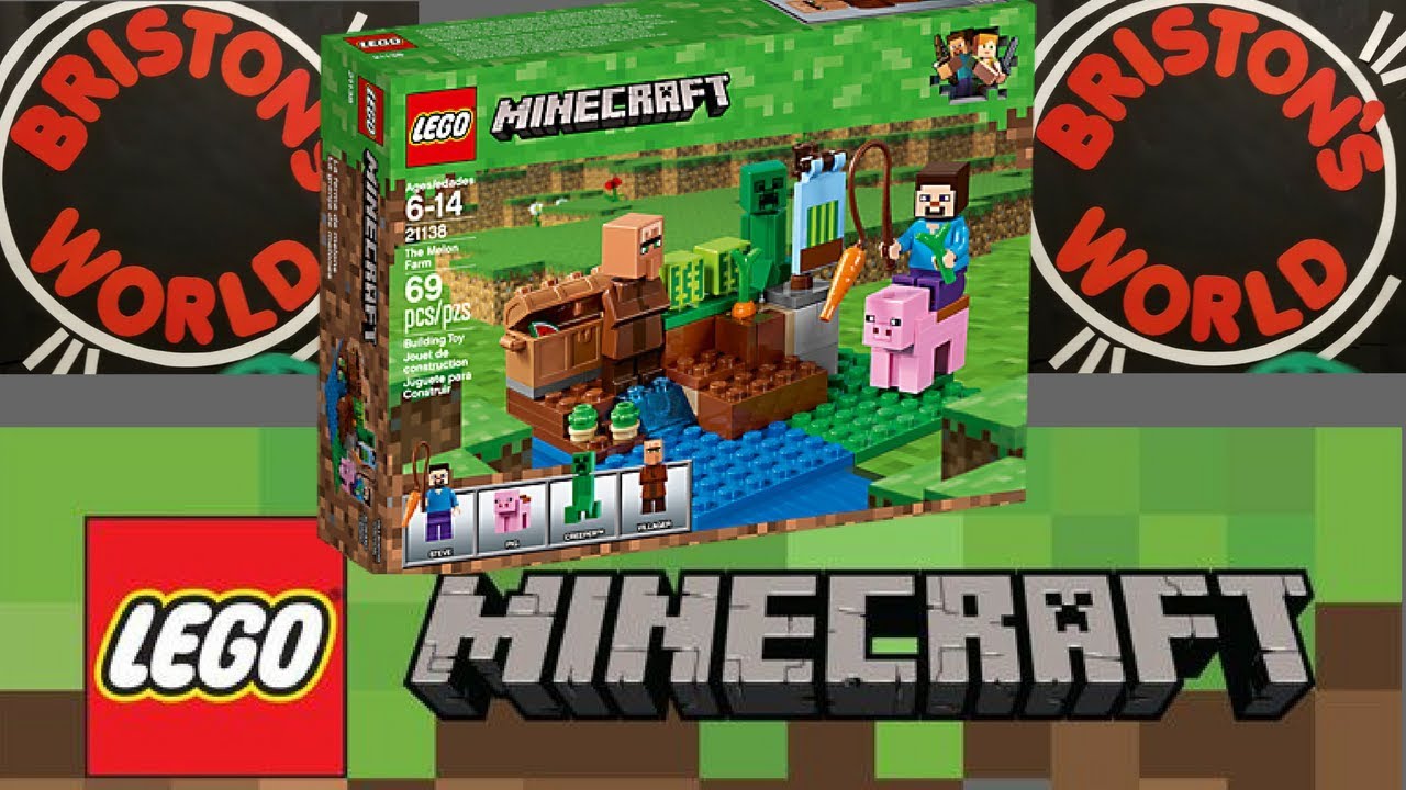 Lego Minecraft Set - The Melon Farm - YouTube