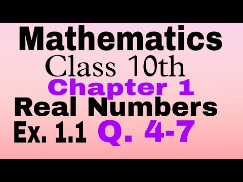Class 10 mathematics chapter 1 Real Numbers Ex.1.1 Q. 4-7 ll NCERT ll ...