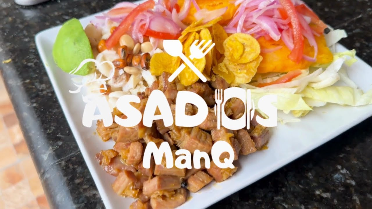 Comida ecuatoriana Caucara (ASADOS ManQ) - YouTube