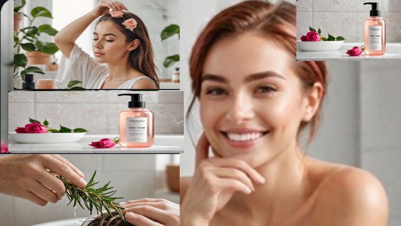MAGICAL Rose Hair Toner That WILL Change Your Life ! ROSEMARY Water ...