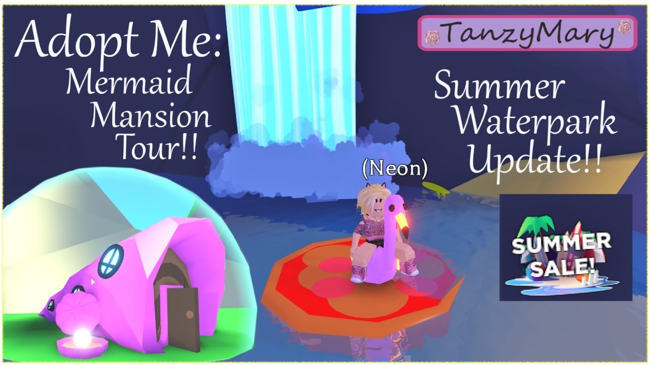 Adopt Me: Summer Update Waterpark & Mermaid Mansion Tour (on sale ...