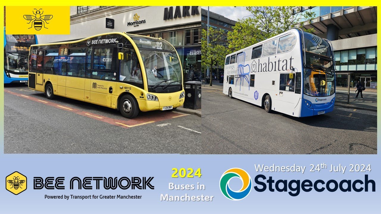 603 - Bee Network & Stagecoach buses in Manchester on Wednesday 24th ...