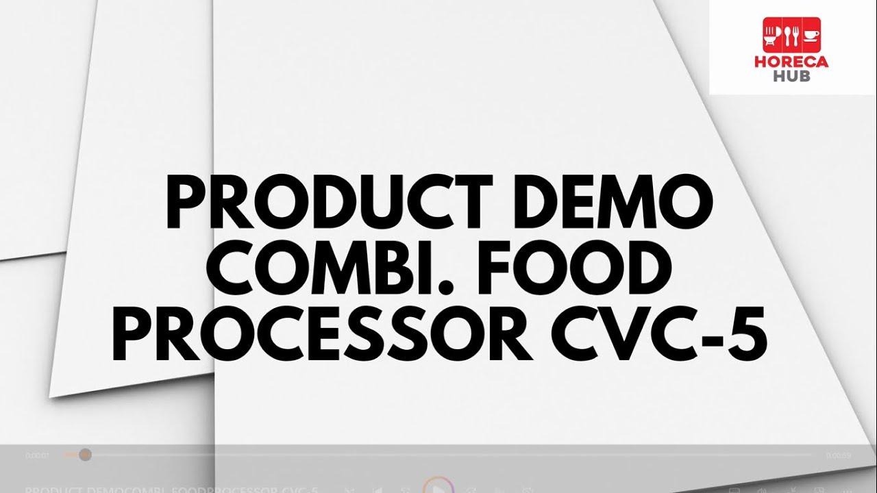 PRODUCT DEMO COMBINATION FOOD PROCESSOR CVC 5 - YouTube