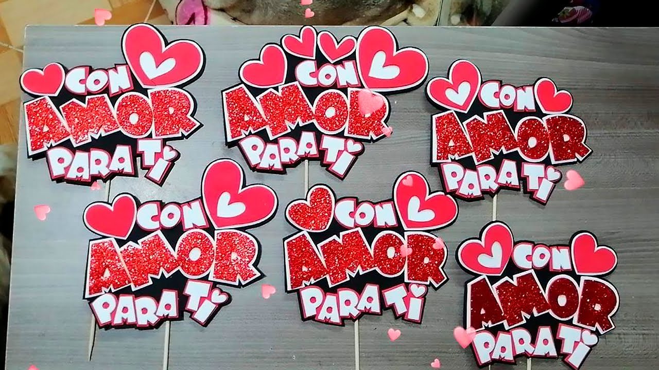 LETRERO PARA DECORAR TUS ARREGLOS / LETREROS DE FOAMY PARA VENDER 💖 CON ...