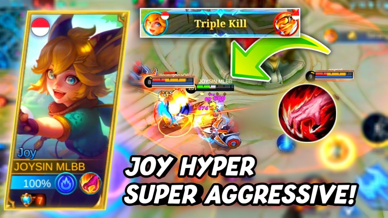 Joy Hyper Super Aggressive Gameplay | Joy Mlbb - Mobile Legends - YouTube