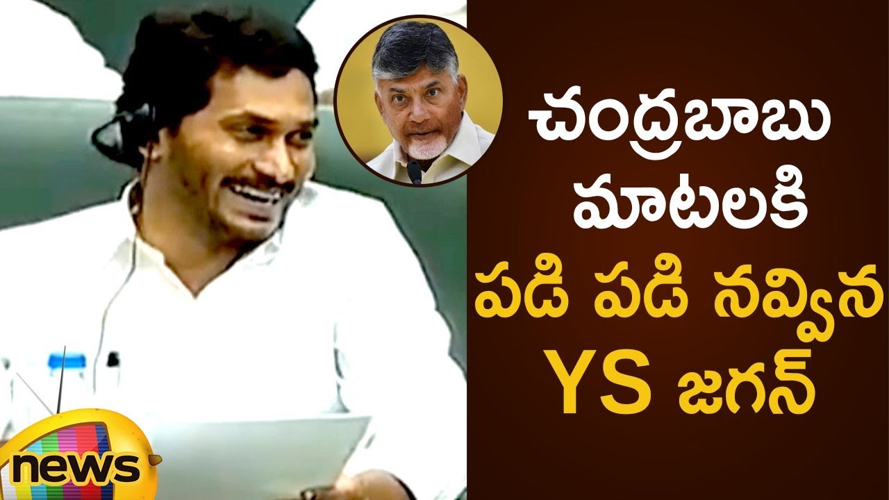 AP CM YS Jagan Smiles Over Chandrababu Naidu Speech In Assembly Session ...