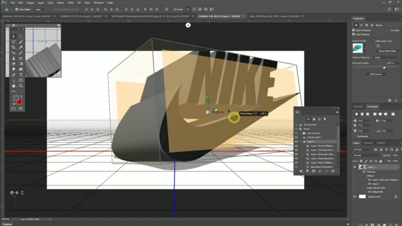 Membuat Logo 3D | Tutorial Photoshop | Part 4 - YouTube