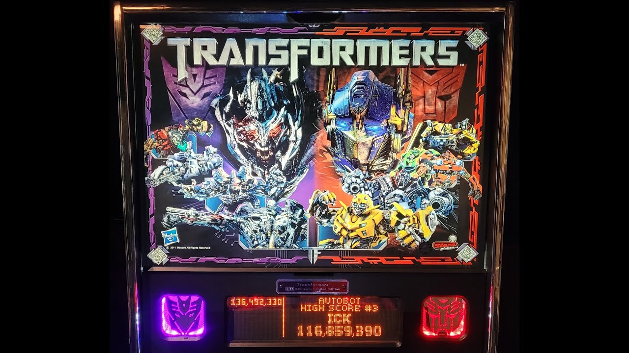 Transformers LE Pinball Gameplay. Battle of Cybertron Challenge! Take 3 ...
