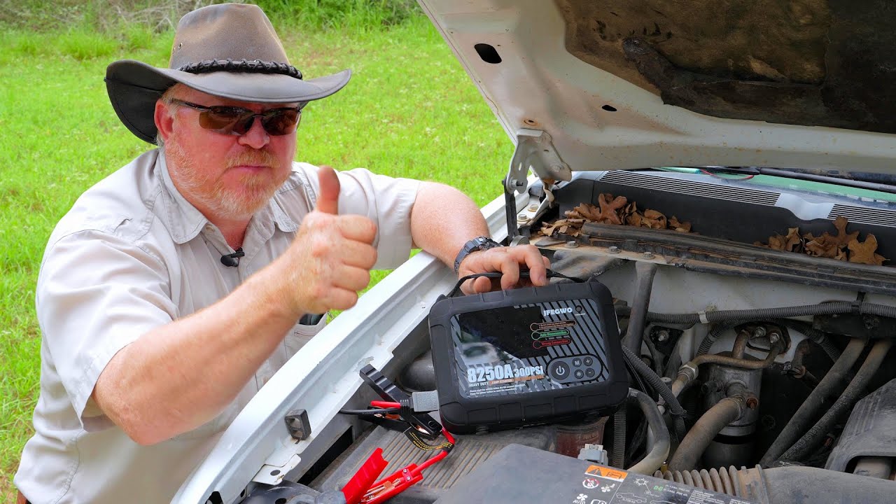 🔥 2024 Review: Portable Emergency Jump Starter with Air Pump. Live Demo ...