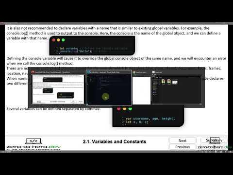part 6 JS 2 1 Variables and Constants - YouTube