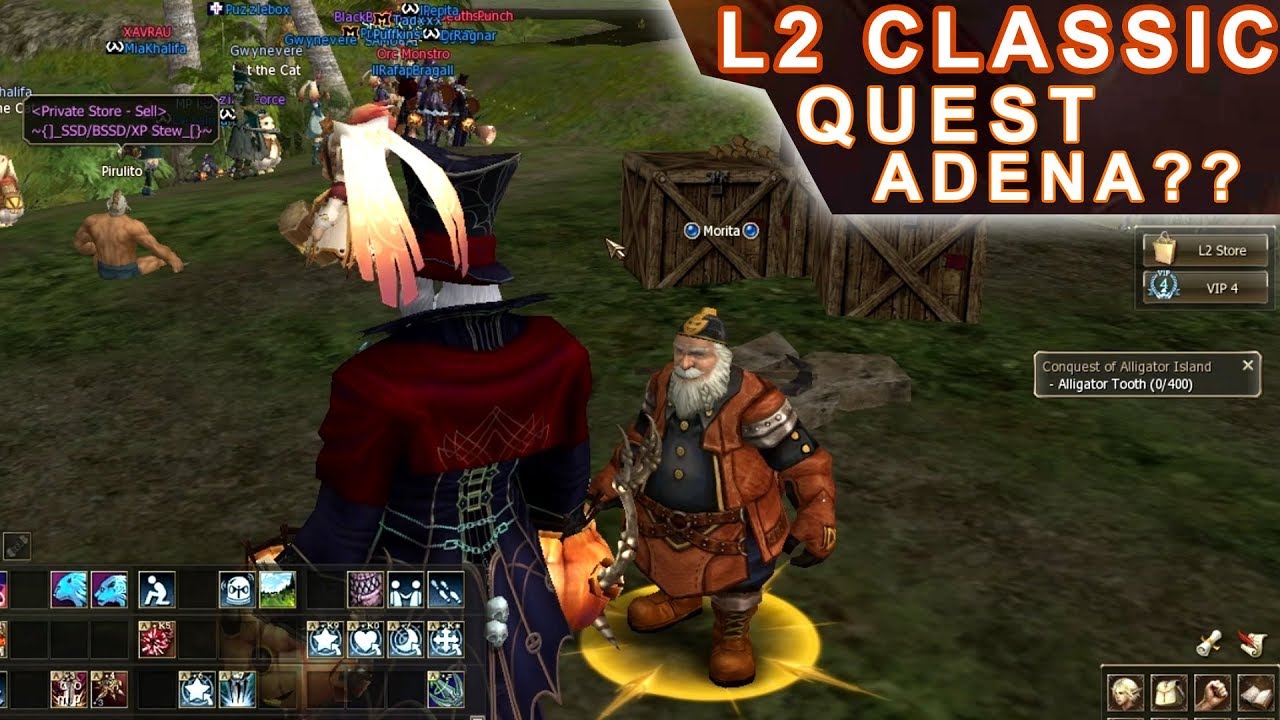 Lineage 2 Classic - Quest de Adena em Alligator Island???? Vale a pena ...
