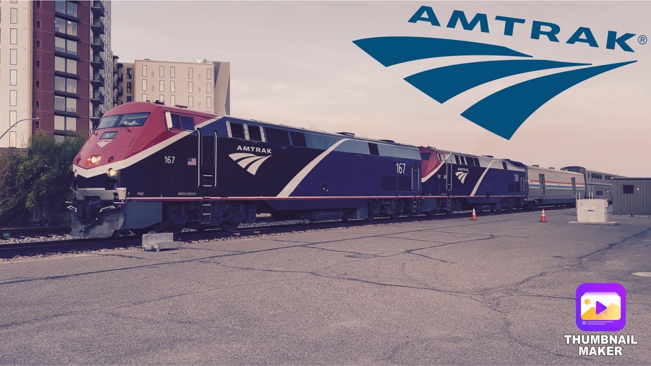 Amtrak 167 Pulling Into The Amtrak Station - YouTube
