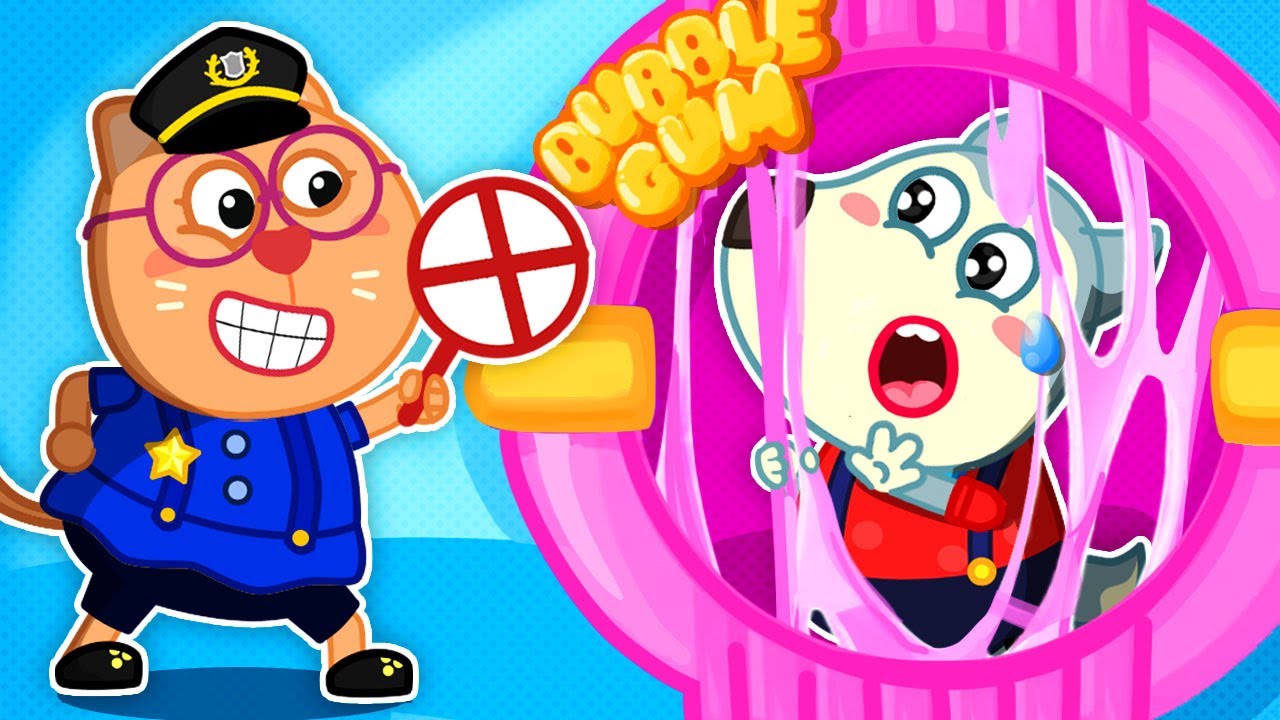 Icky Sticky Bubble Gum 🍭 Sing Along 🎶 Wolfoo Nursery Rhymes & Kids ...