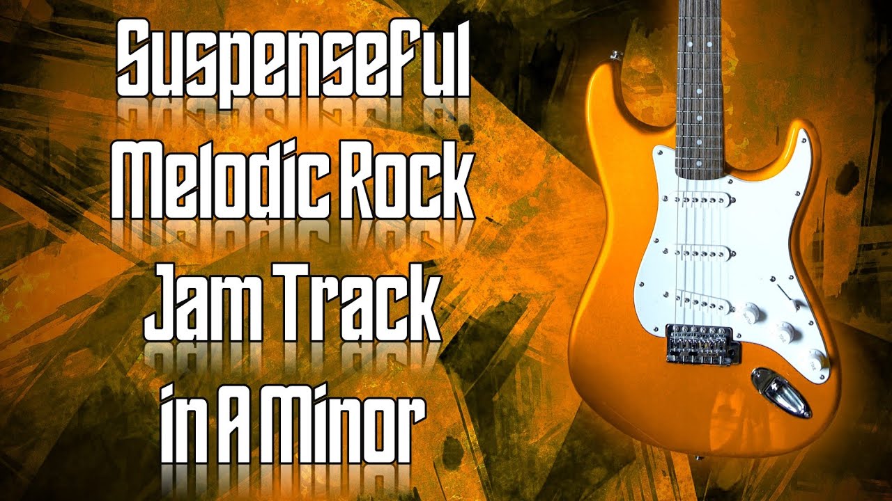 Suspenseful Melodic Rock Jam Track in A Minor 🎸 Guitar Backing Track ...