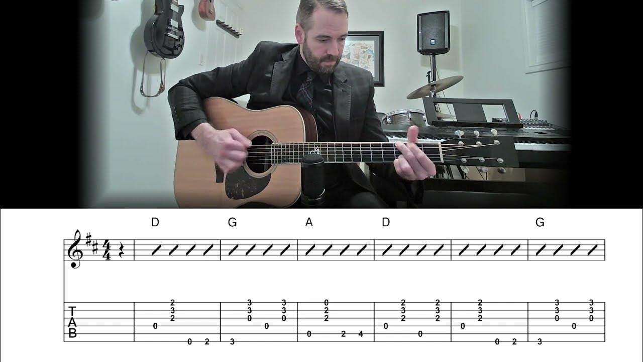 The 8th Of January Bluegrass Rhythm Guitar Lesson Chord Chart Tab