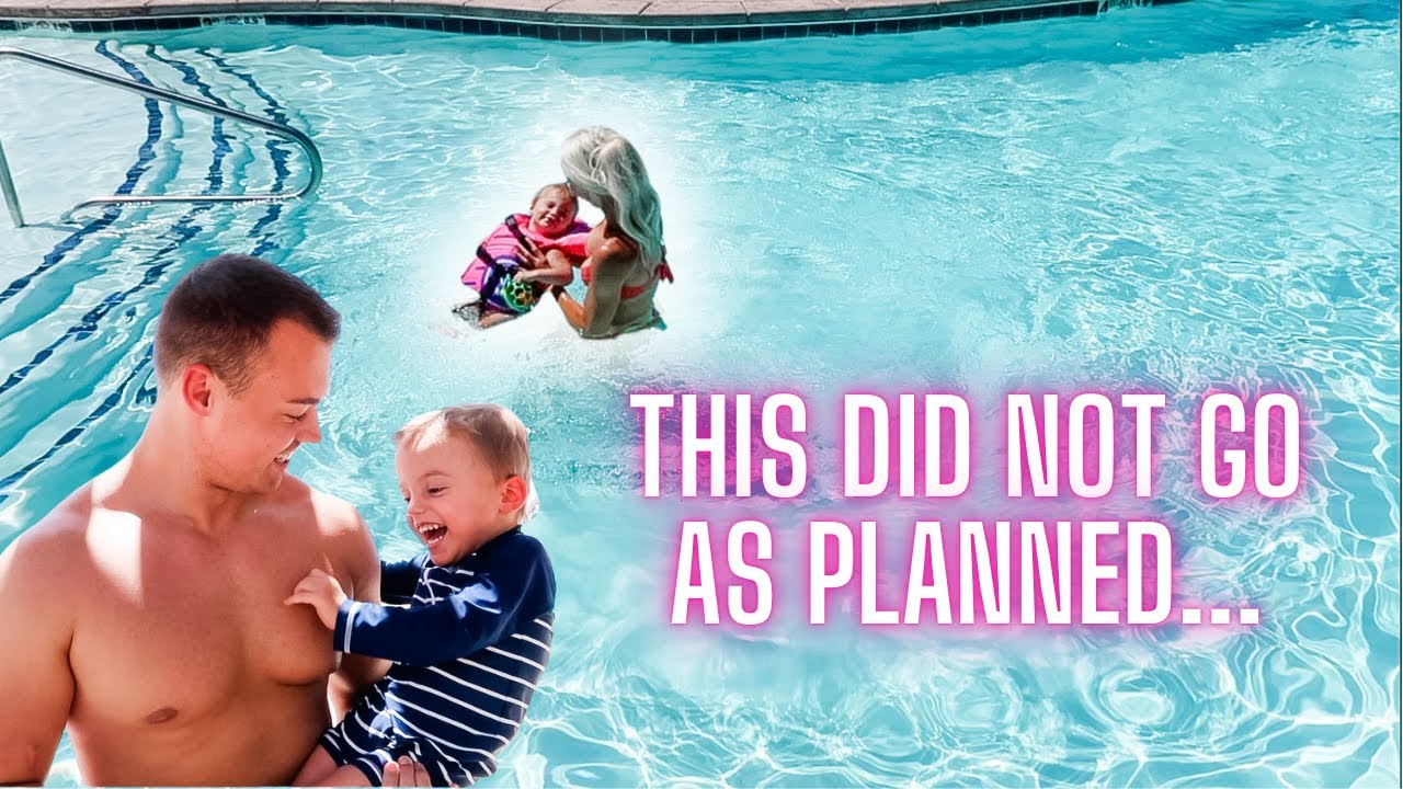 BABIES FIRST POOL DAY | VACATION WITH A DISABLED TODDLER | ADORABLE ...
