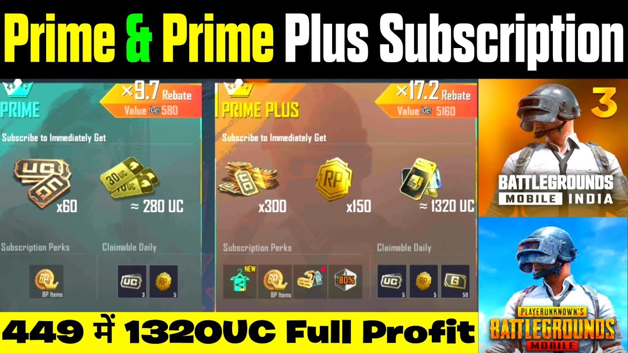 BGMI PRIME & PRIME PLUS SUBSCRIPTION EXPLAINED | HOW TO BUY PRIME ...
