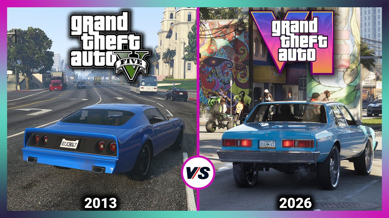 GTA 6 vs GTA 5 - Early Details and Graphics Comparison - YouTube