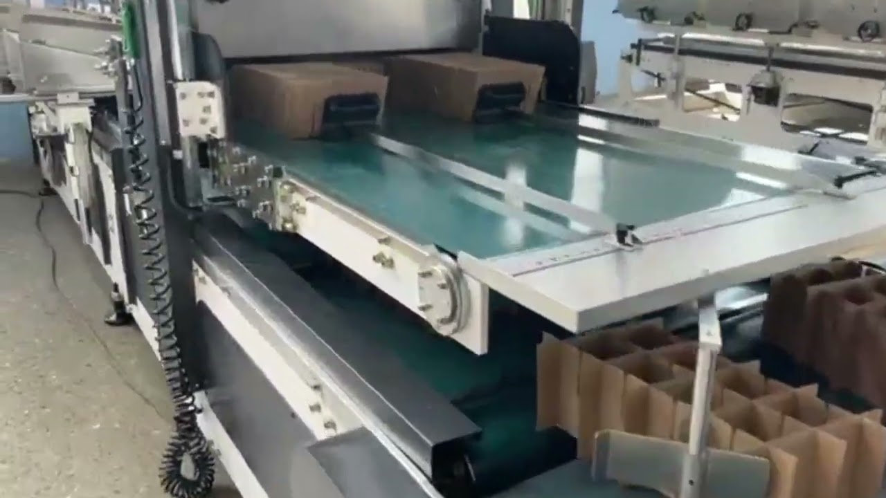 ZH-CGJ Small Carton Box Corrugated Tray Automatic Partition Assembly Machine - YouTube
