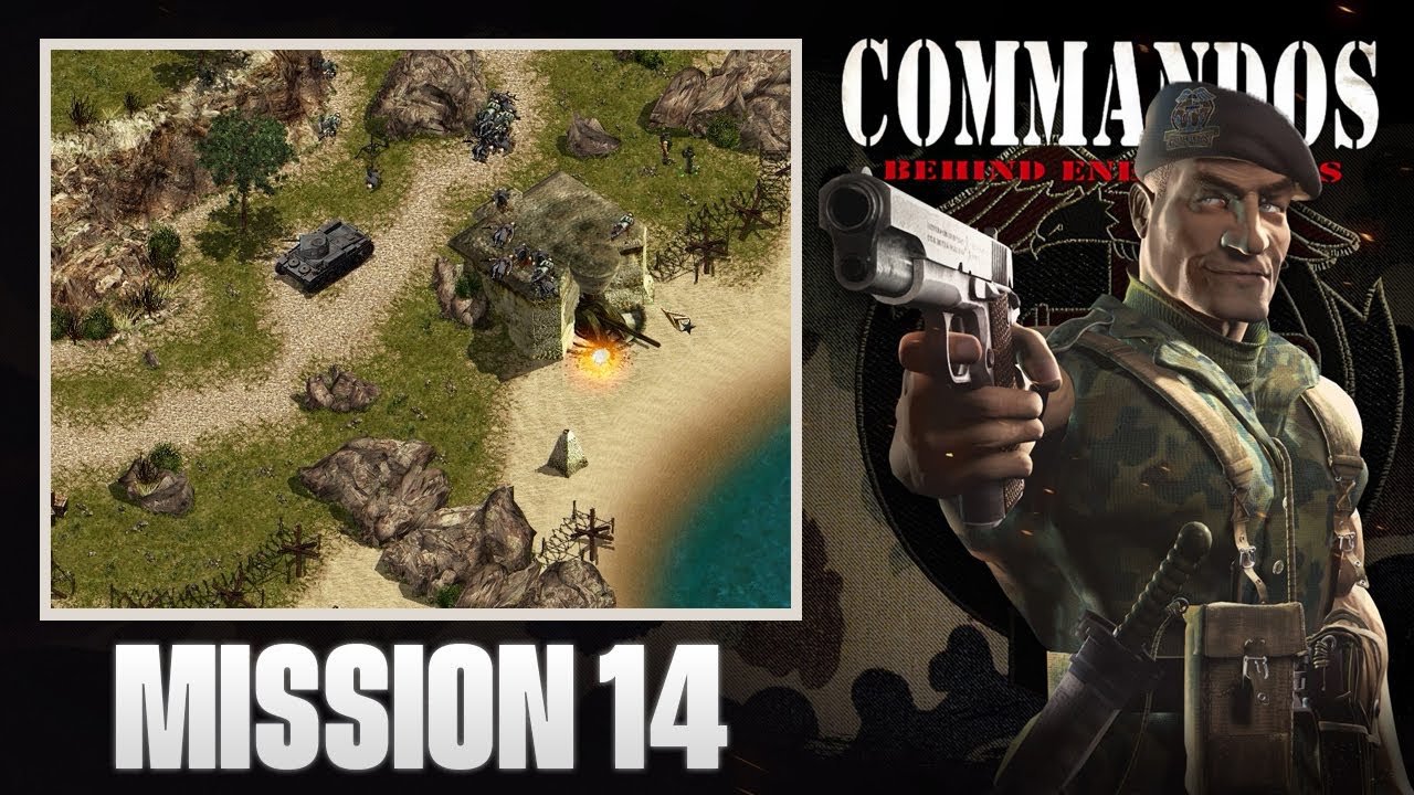 Commandos: Behind Enemy Lines - Mission 14: D-Day Kick Off - YouTube