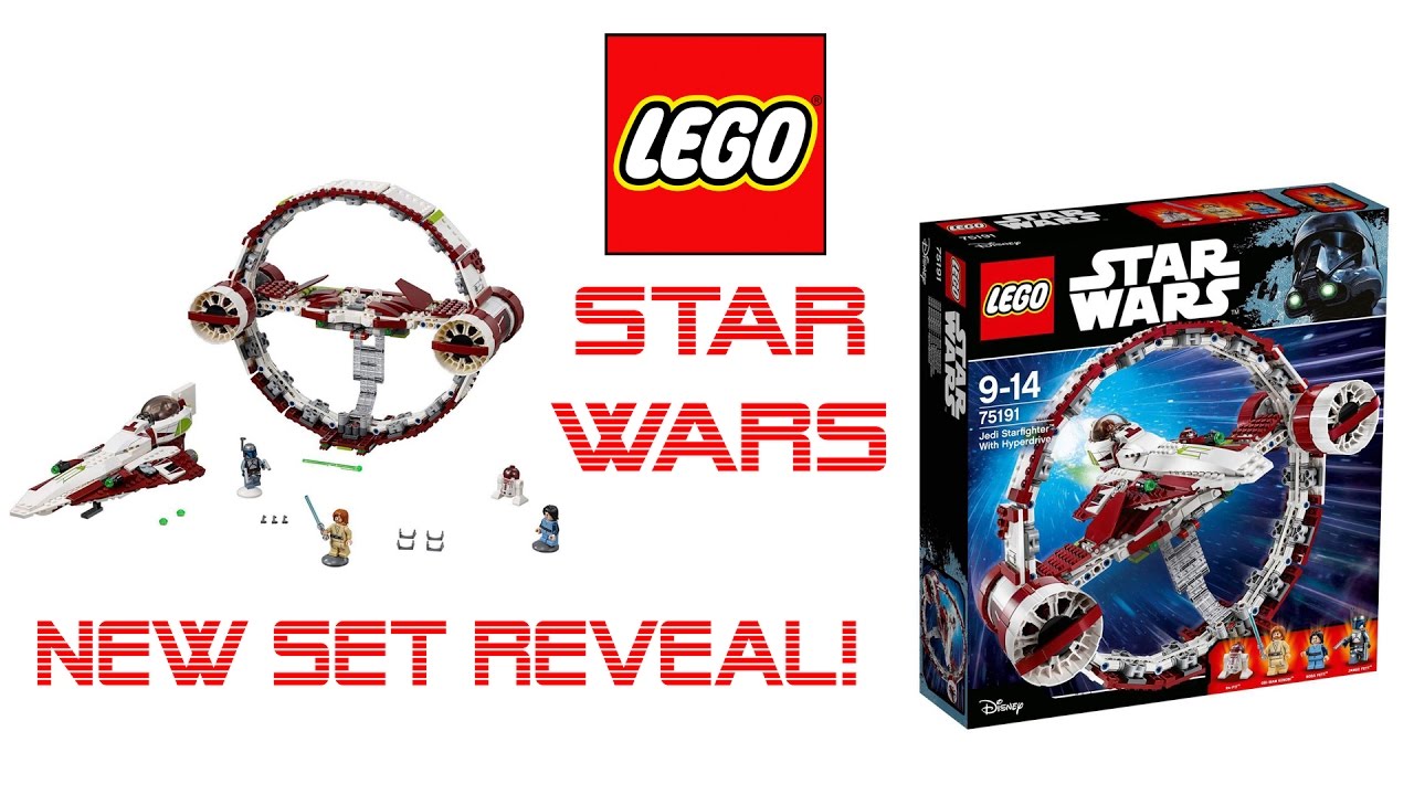 NEW STAR WARS LEGO SET REVEALED! | JEDI STARFIGHTER WITH HYPERDRIVE OBI ...