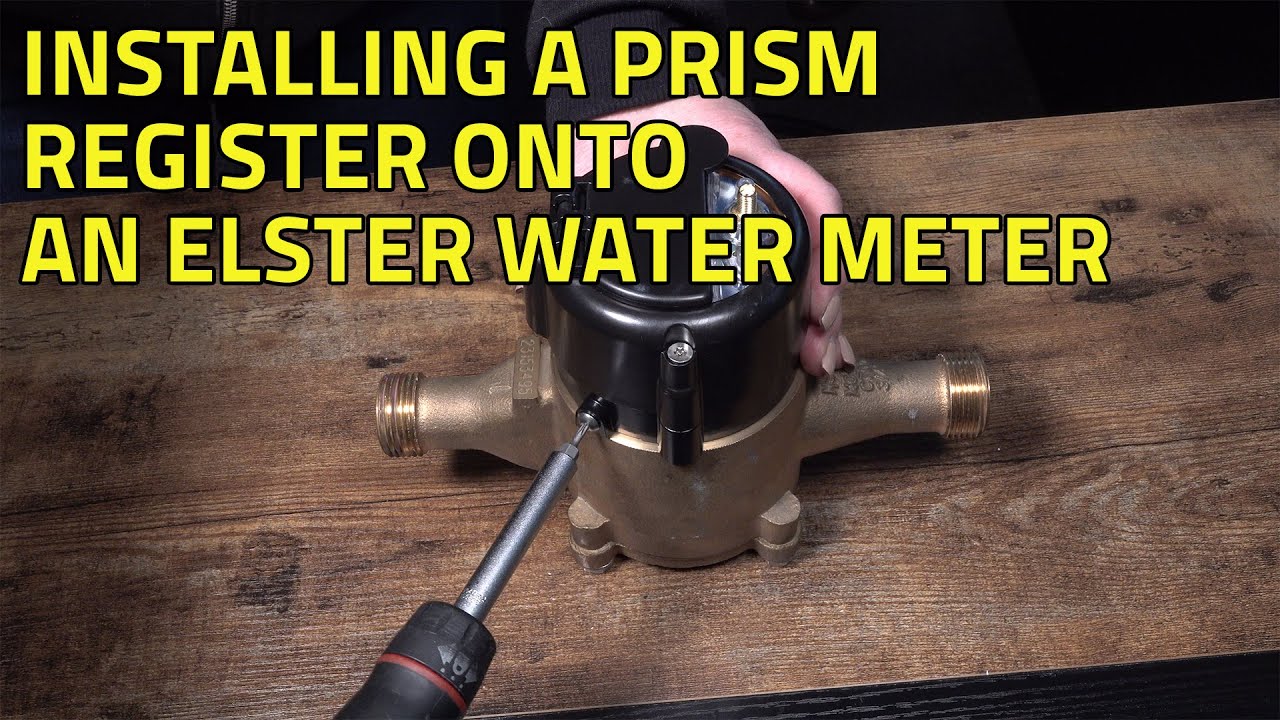 Metron Prism register installation on Elster water meter - YouTube