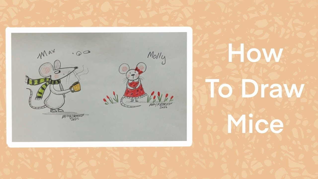 How to Draw Mice - YouTube