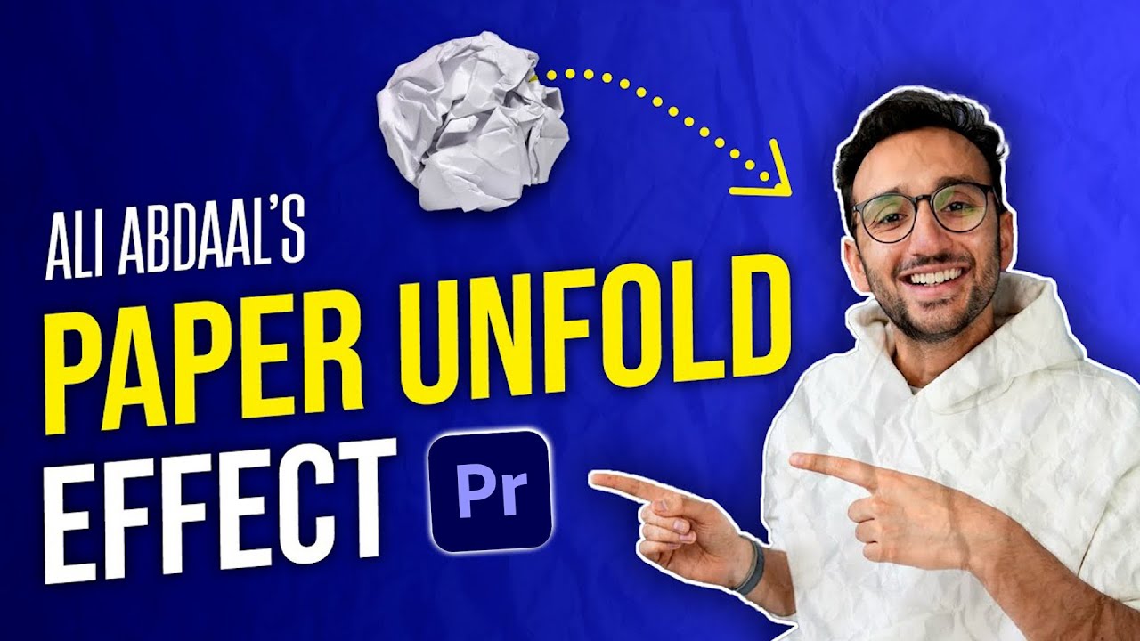 PAPER UNFOLD ANIMATION EFFECT IN PREMIERE PRO LIKE ALI ABDAAL - YouTube