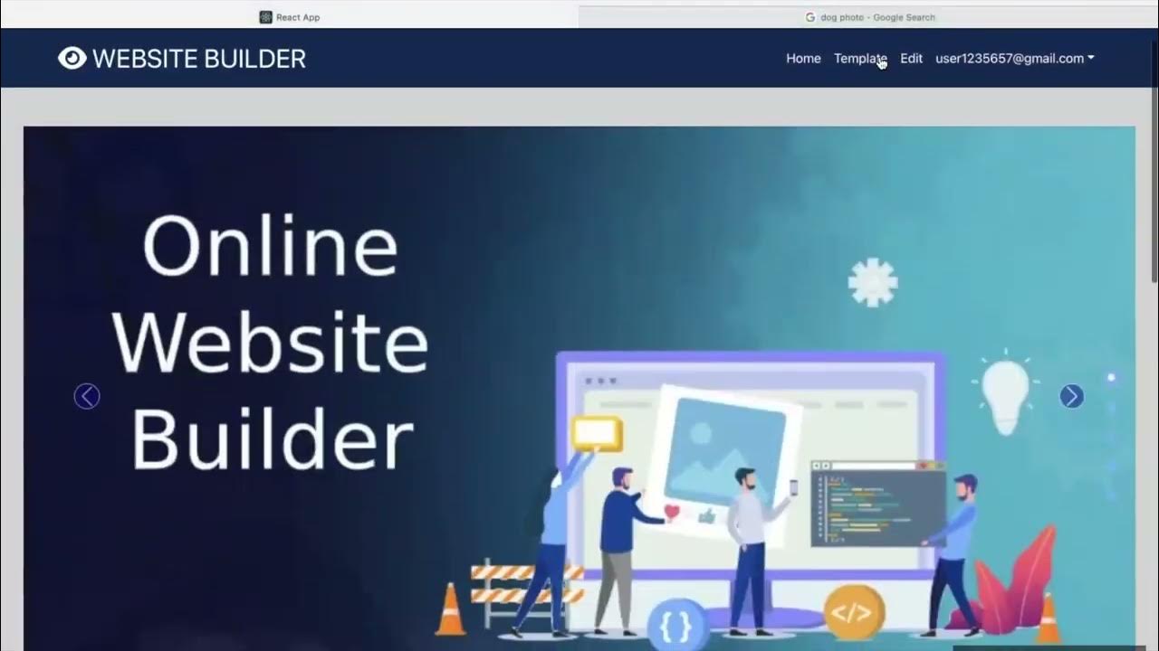 Low-Code Website Builder Project Demo | HTML, CSS, JavaScript, React, Node.js, MongoDB - YouTube