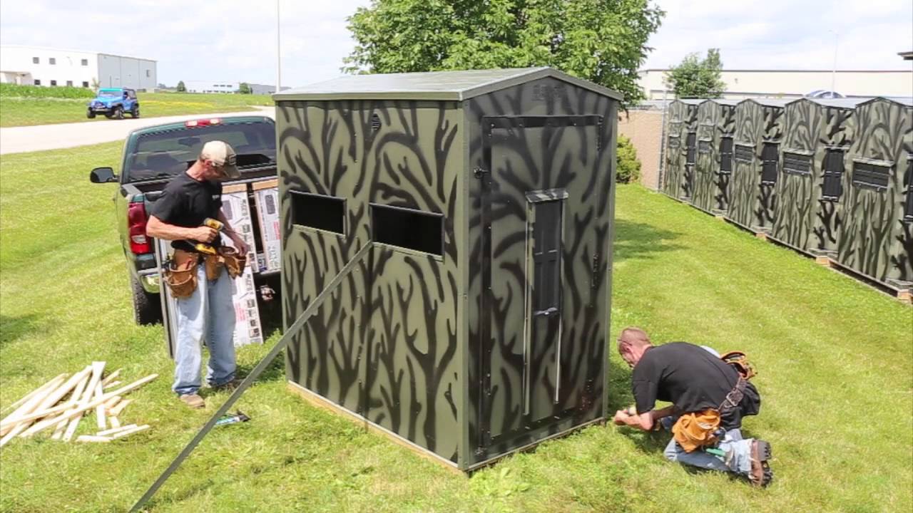 4x6 Shadow Hunter Blinds Assembly Instructions - YouTube
