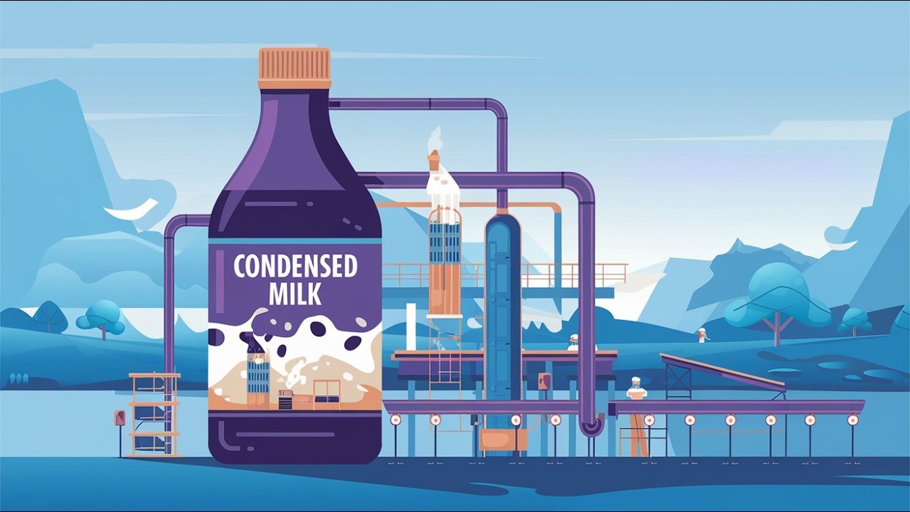 How Condensed Milk Is Made in a Factory | The Condensed Milk Journey ...