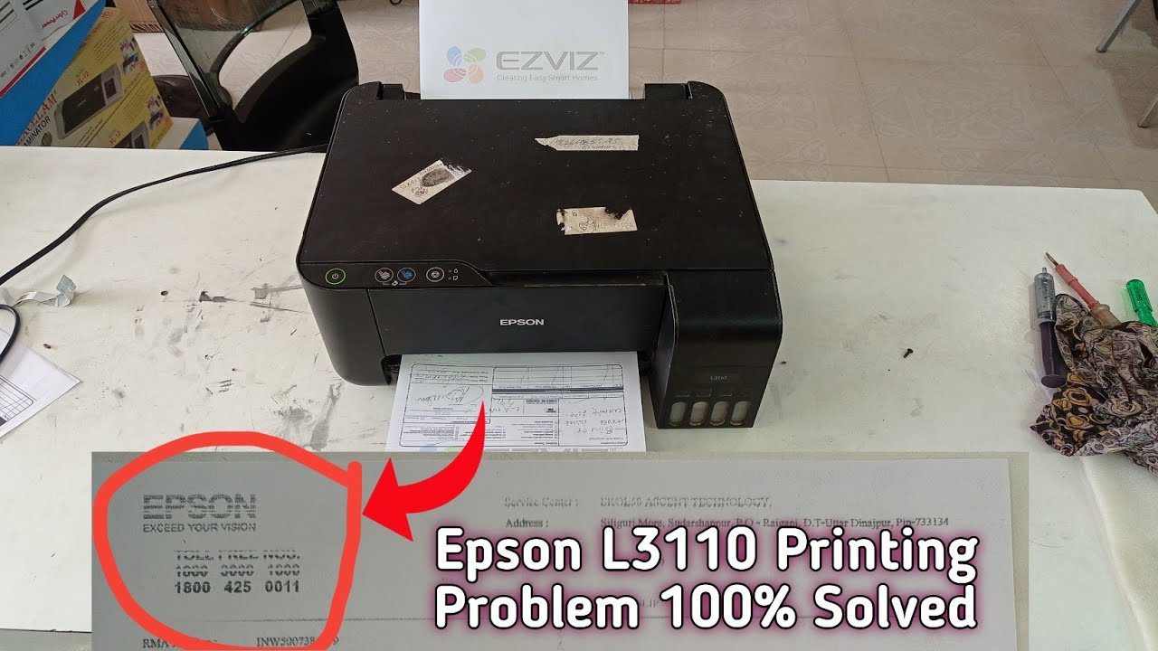 Epson L3110 Printing Lines Problem 100 Solved Epson Printer Printing