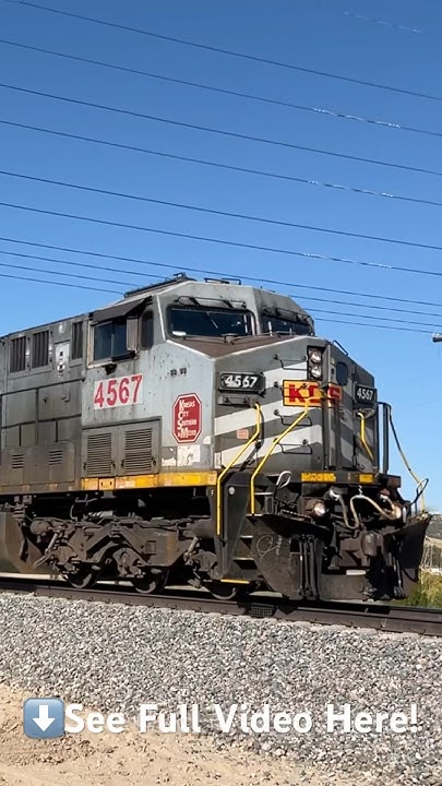 KCSM Grey Ghost Leader on BNSF!!! - YouTube