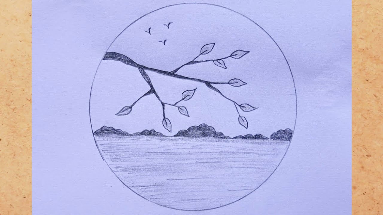 Simple water flowing drawing in circle - YouTube
