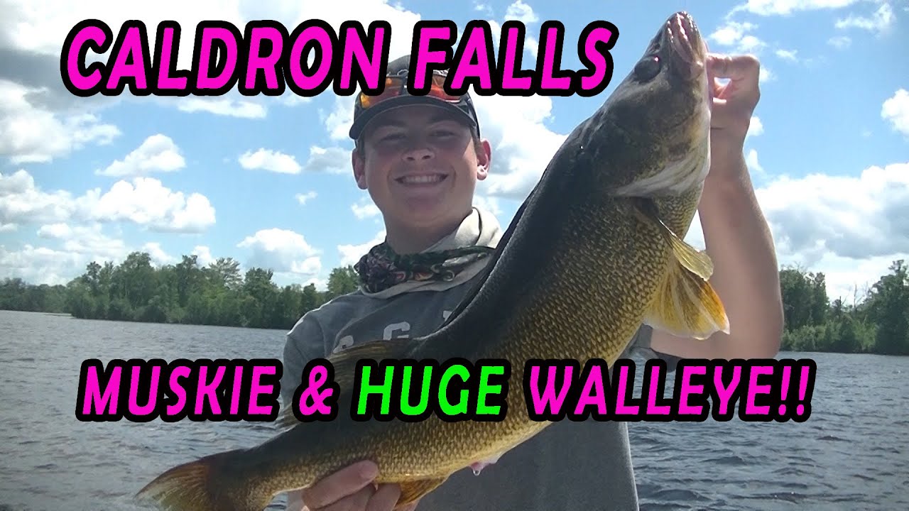 Caldron Falls Flowage MUSKIES and HUGE Walleye!! - YouTube