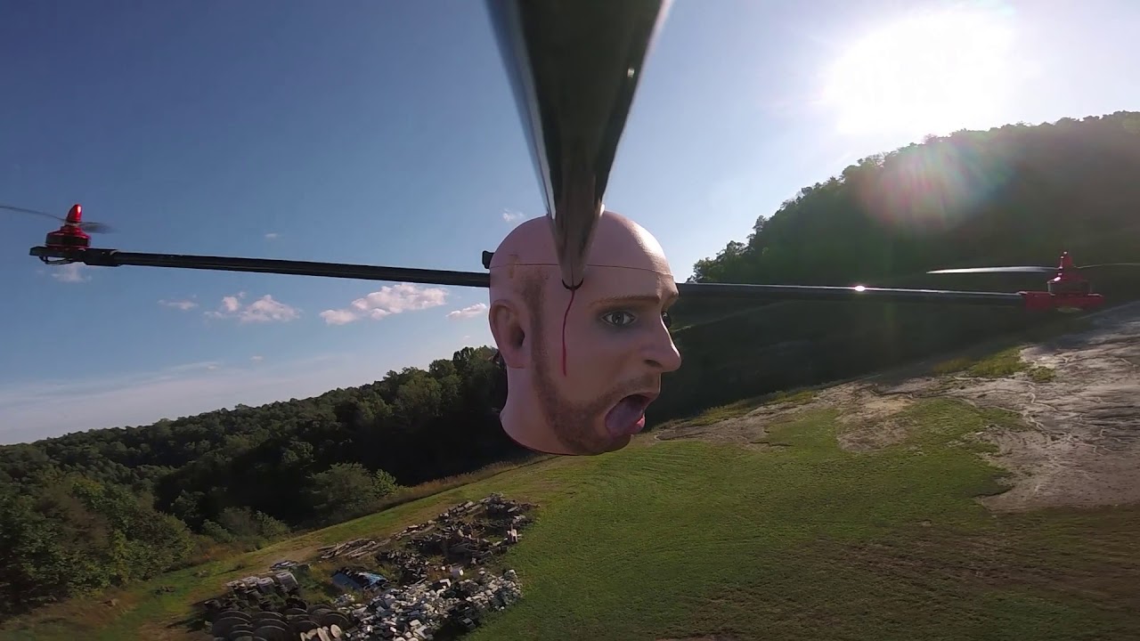 HeadOCopter! HD Flight Vid - 3D scanned 3D printed Life Sized Human ...