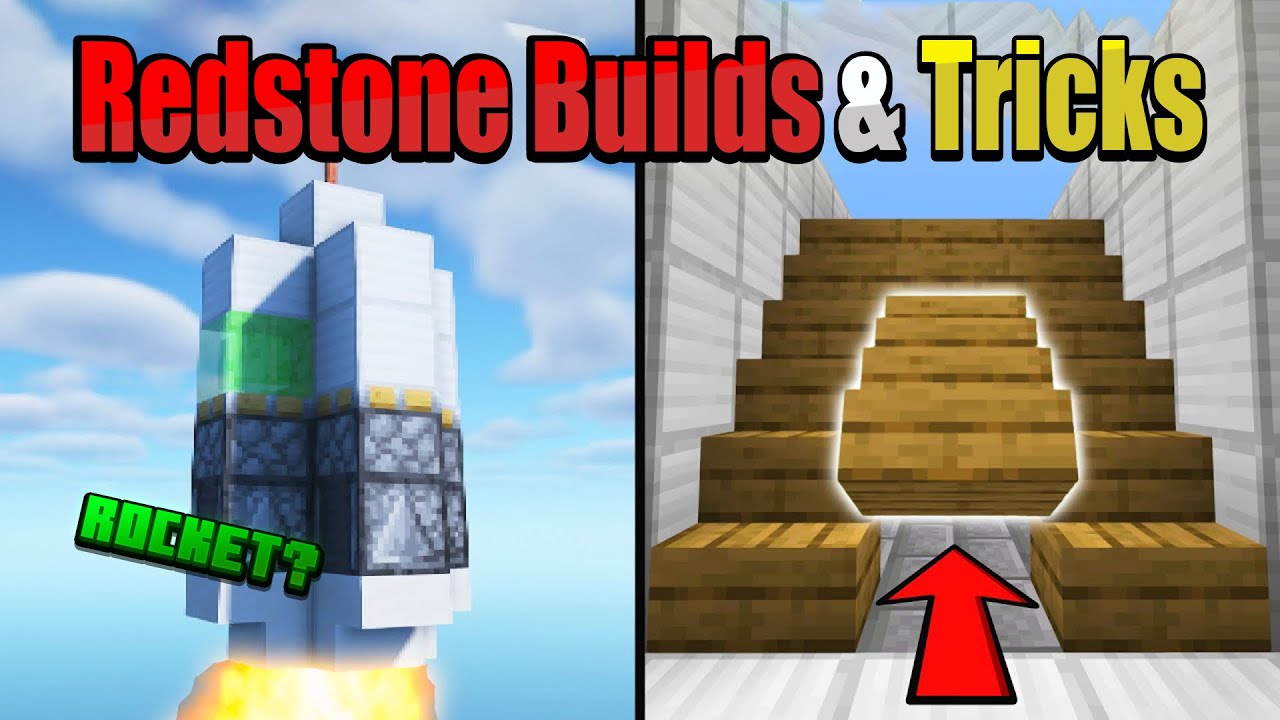 Minecraft: +5 Bizarre Redstone Builds & Tricks! [easy] - YouTube
