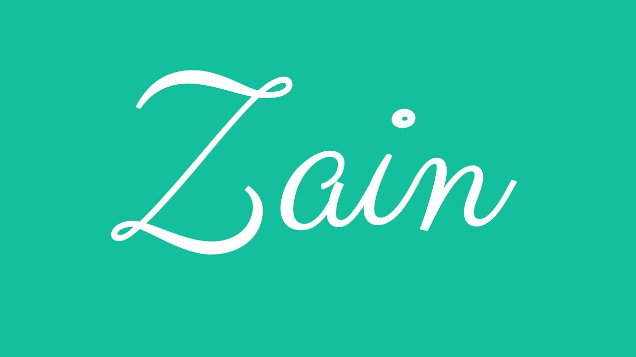 Learn how to Sign the Name Zain Stylishly in Cursive Writing - YouTube