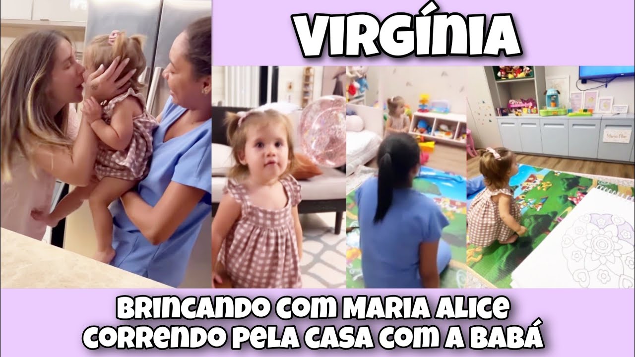 VIRGÍNIA FONSECA | MOSTRA MARIA ALICE CORRENDO DELA PELO CASA COM A ...