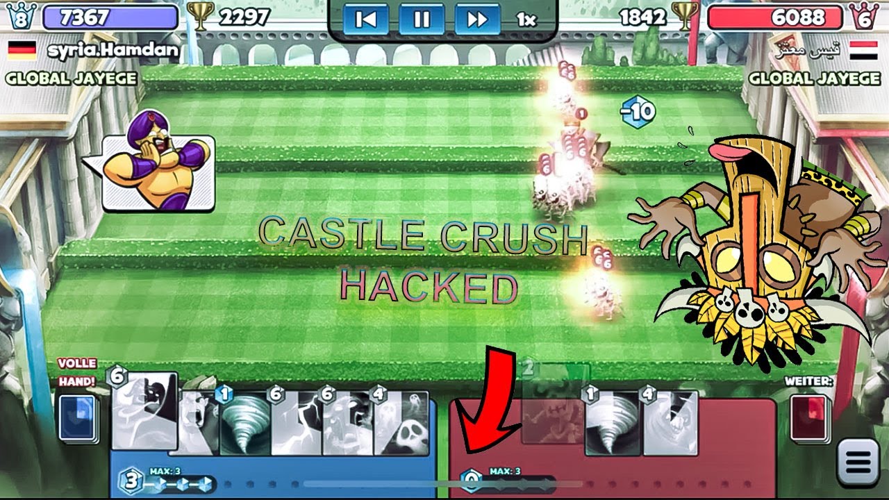 Castle Crush victory/won! over hacker | 😎 Awesome Gameplay | castle ...