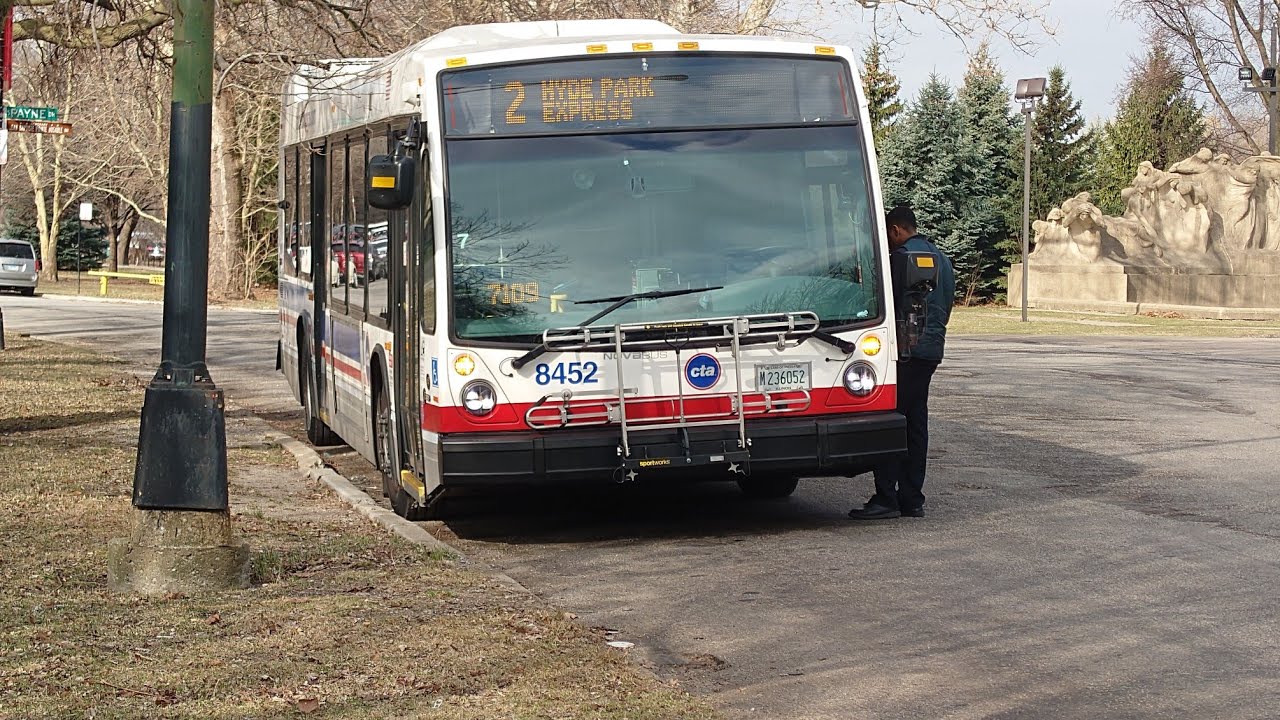 Ride On CTA 2022-23 Nova Bus LFS 8452 On Rt 2 Hyde Park Express to Navy ...