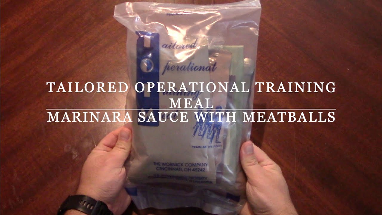 MRE Review | Tailored Operational Training Meal (TOTM) | Marinara Sauce ...
