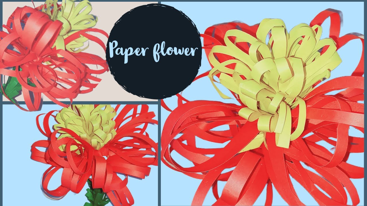 How to make giant fluffy paper flowers|how to make easy and simple ...